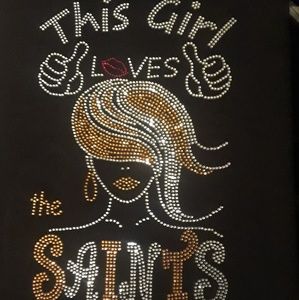 Tops | Bling Shirts Stylish With Rhinestones Sizes S4x | Poshmark